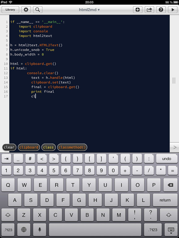 Pythonista - Programming iOS Python Review - JackenHack